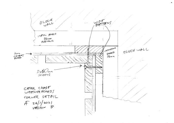 Drawings for Weatherboard Replacement – Cedar Chase